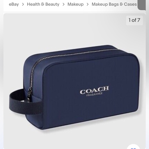 Coach | Bags | Coach Fragrance Mens Travel Toiletry Bag Pouch Case Navy ...